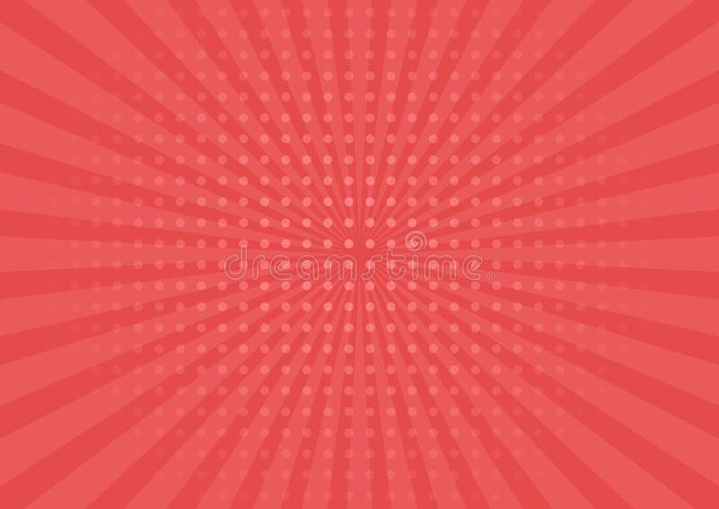 Retro Comic Red Background Raster Gradient Halftone Pop Art Retro Style ...