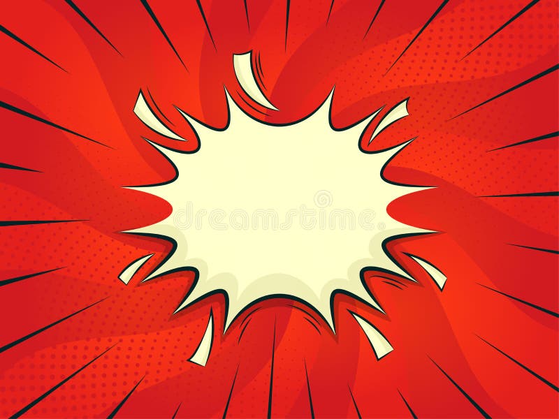 Retro Comic Style Background with Space for Text Stock Illustration ...