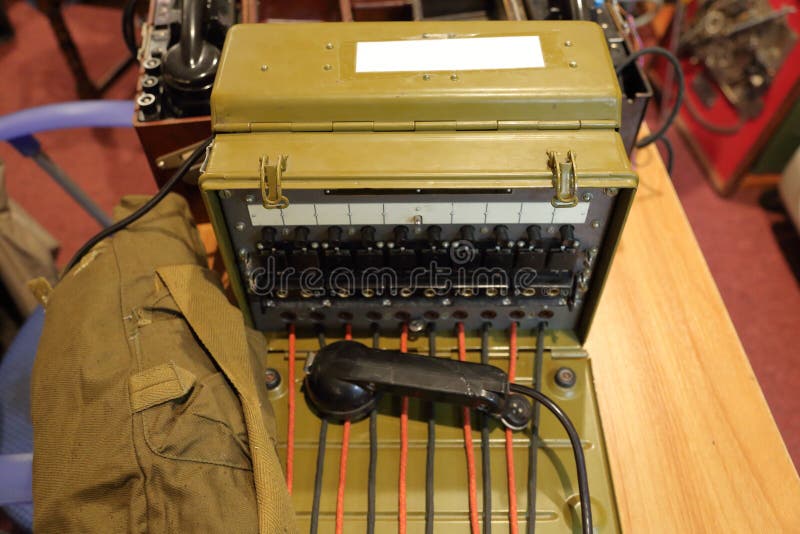 Retro Communication Devices Stock Photo - Image of used, connection ...