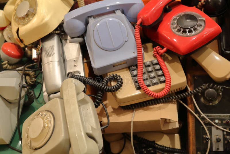 Retro Communication Devices Stock Image - Image of aged, antique: 89061779