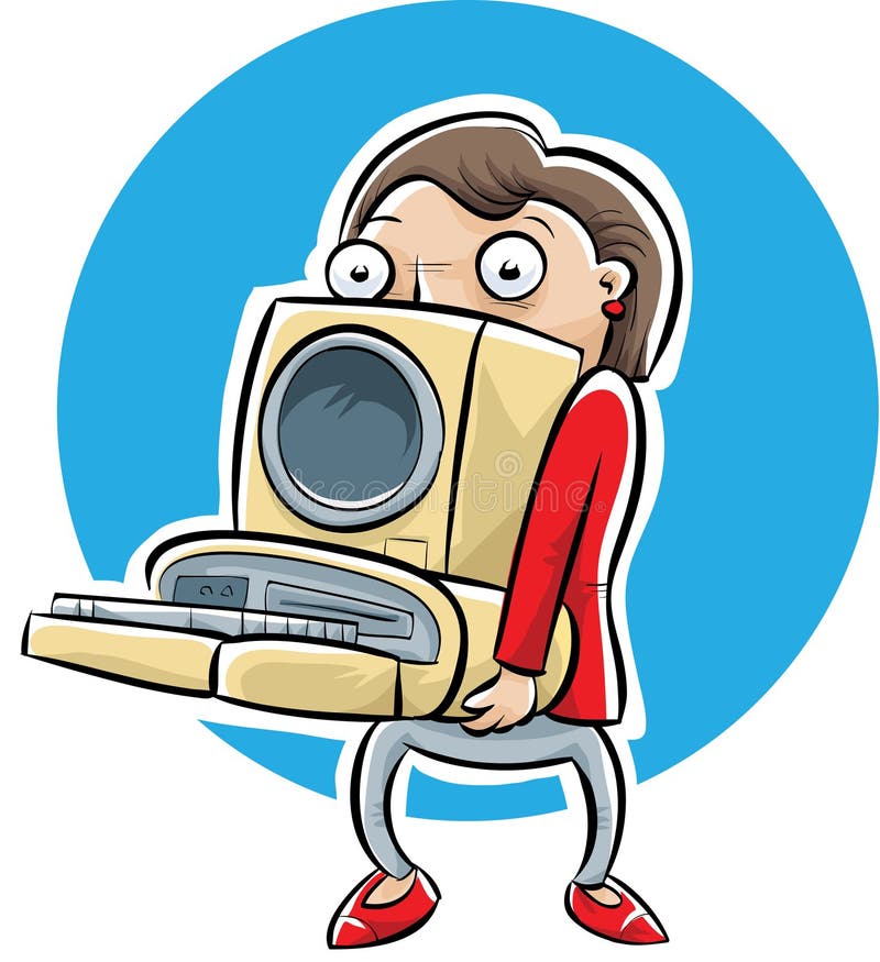 Man vs Computer stock vector. Illustration of conflict - 14608718