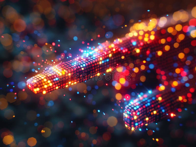 Retro Computer Cursor Icons in Pixelated Form the Pointers Blur into a ...