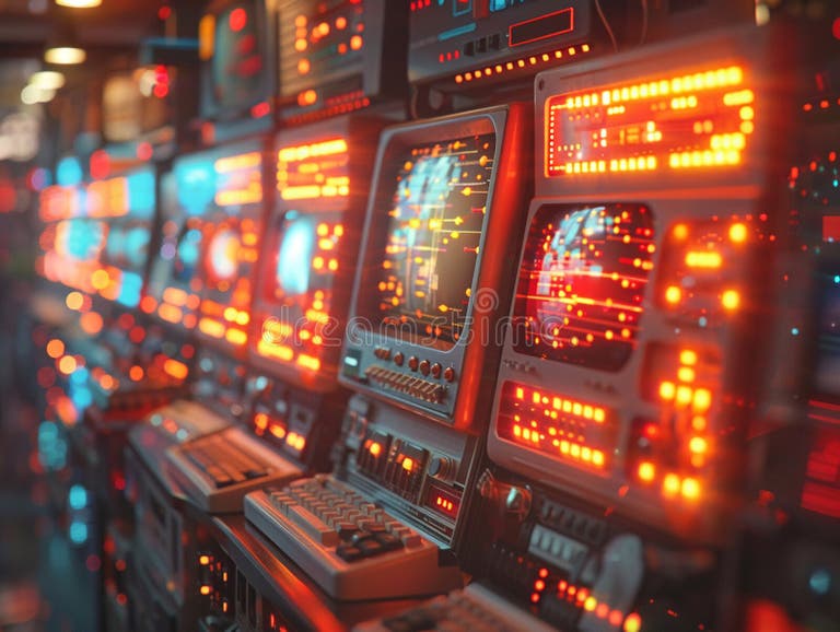 Retro Computer Cursor Icons in Pixelated Form the Pointers Blur into a ...