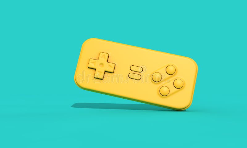 Computer Video Game Controller with Exploding Colourful Paint ...