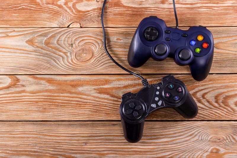 Retro Computer Gaming Controllers Stock Image - Image of technology ...