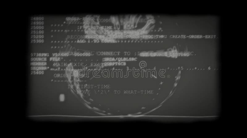 Retro Computer Globe: Spinning Source Code, Software Development, Programming Stock Video ...