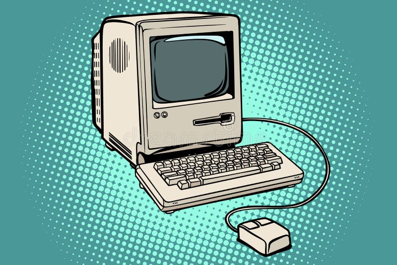 Old Computer System Stock Illustrations – 2,891 Old Computer System ...
