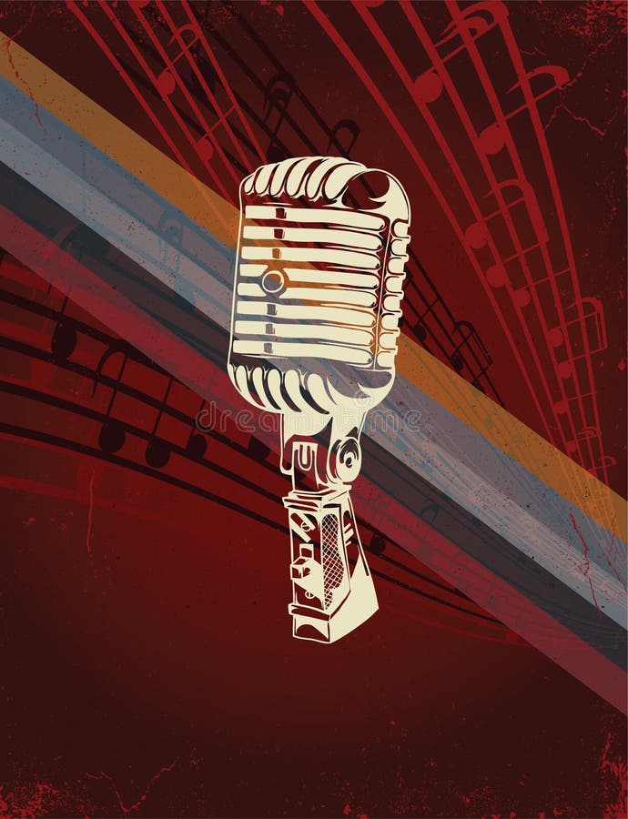 Retro concert poster stock illustration. Illustration of decor - 25170726