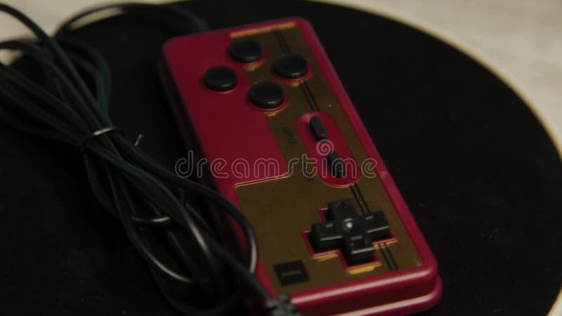 Retro Console Joystick Close-up, Camera Movement Stock Video - Video of ...