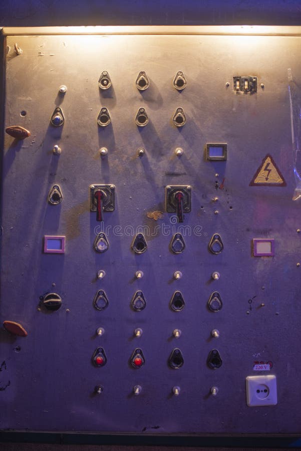 Retro control panel board stock image. Image of engineering - 207949199