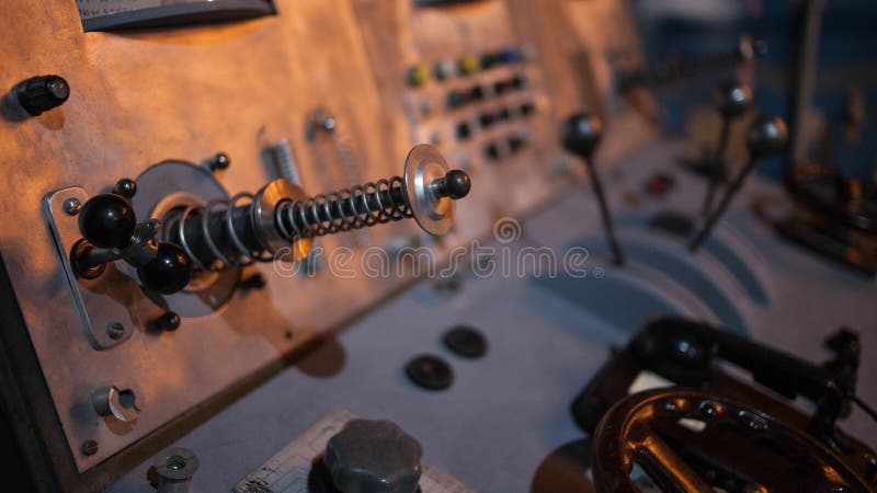 Retro Control Panel, Close-up Levers. Rusty Texture Stock Photo - Image ...