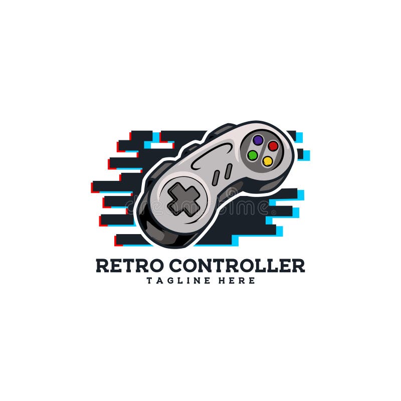 Retro Controller Joystick Game Pad Classic Joy Pad Stock Illustration ...