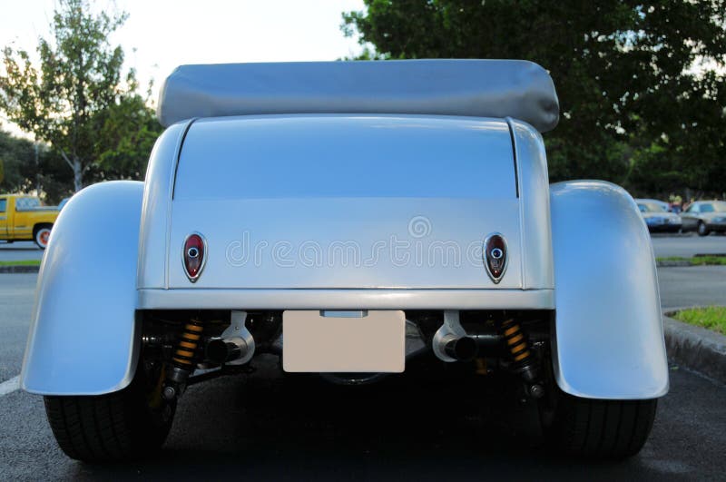 Retro convertible car stock image. Image of beams, exterior - 28415269