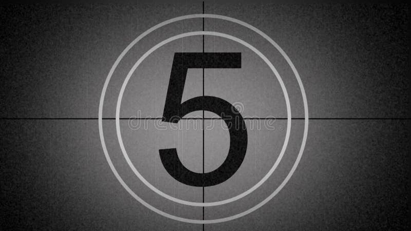 Retro Countdown, Old Movie Countdown, Blue Background Stock Video ...