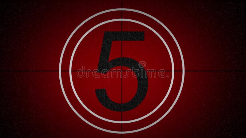 Retro Countdown, Old Movie Countdown, Turquoise Background Stock Video ...