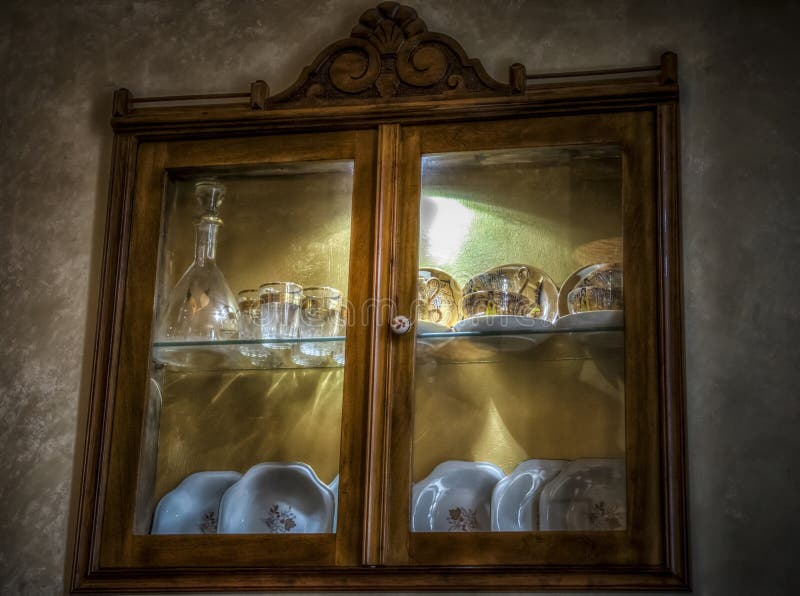 Retro Cupboard stock image. Image of collection, display - 96251725