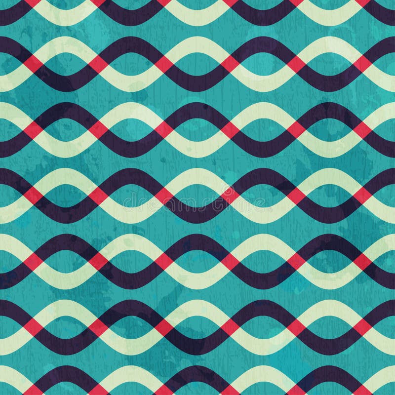 Colorful Geometric Seamless Repetitive Vector Curvy Waves Pattern ...