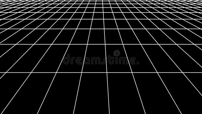 Retro Cyberspace Grid Net Polygonal Wireframe Flight Plain Landscape ...