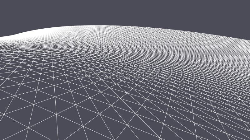 Retro Cyberspace Grid Net Polygonal Wireframe Landscape Seamless Loop ...