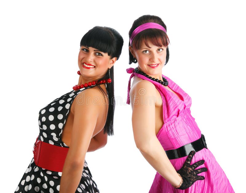 Retro dancers, 80's stock image. Image of caucasian, girl - 10549227