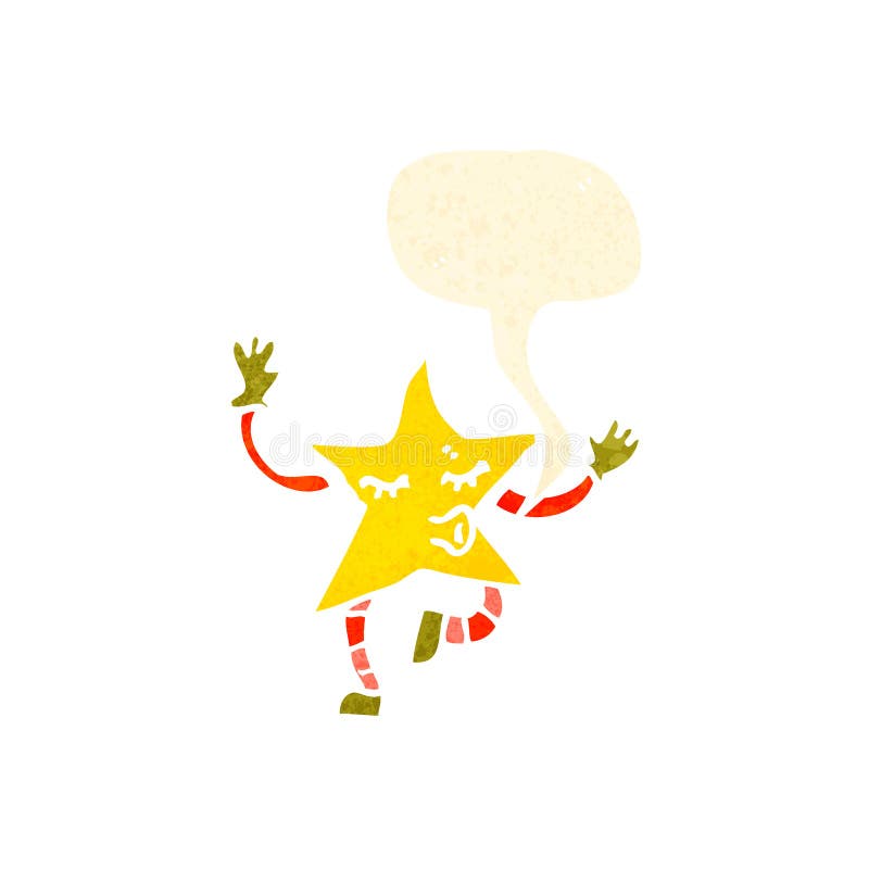 Dancing Star Girl Silhouette Stock Vector - Illustration of arms ...