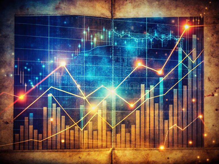 Retro Data Visualization a NavyColored Infographic Chart Explores ...