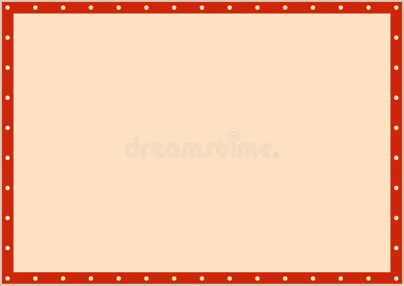 Retro Decorated Empty Dotted Rectangle Frame Border Stock Vector ...