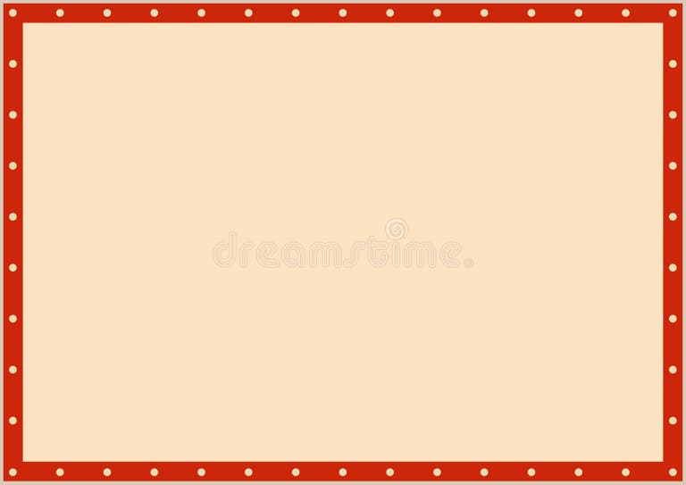 Retro Decorated Empty Dotted Rectangle Frame Border Stock Vector ...