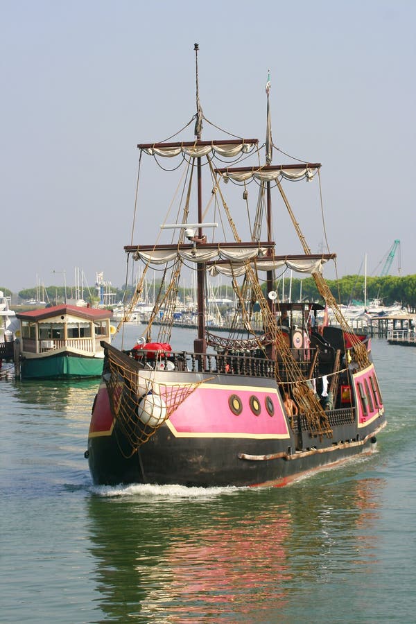 Retro design ship stock photo. Image of boat, float, water - 21494902