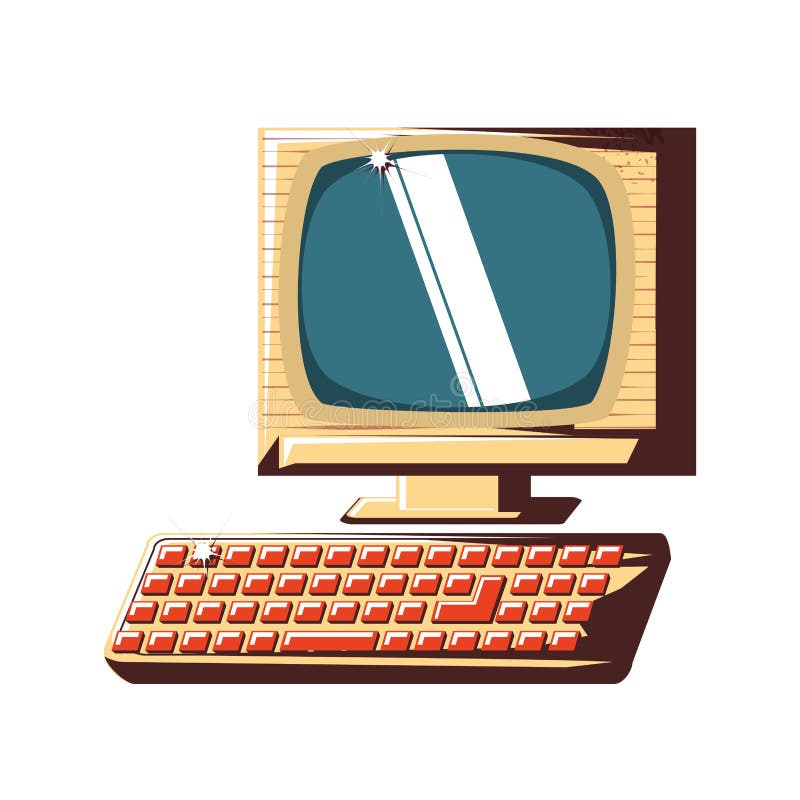 Retro Desktop Computer Cursors Stock Vector - Illustration of clock ...