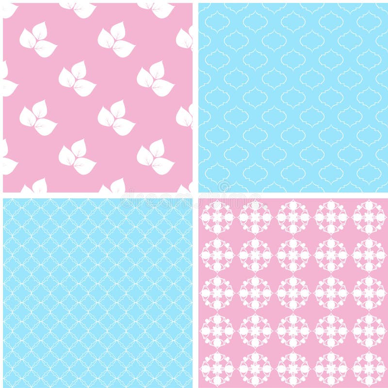 Retro Different Seamless Patterns. Stock Vector - Illustration of retro ... Retro Different Seamless Patterns. Stock Vector - Illustration of retro ...