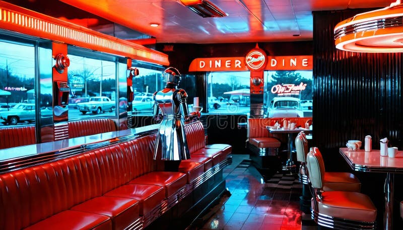 150 Retro Diner Waitress Stock Photos - Free & Royalty-Free Stock ...