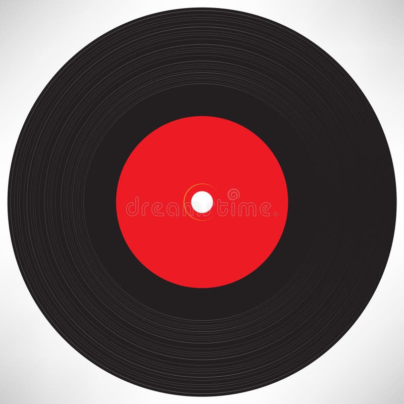 Retro disc stock vector. Illustration of music, black - 21542474