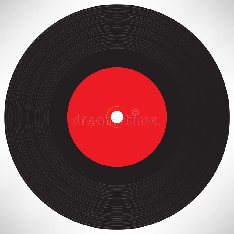 Retro disc stock vector. Illustration of music, black - 21542474