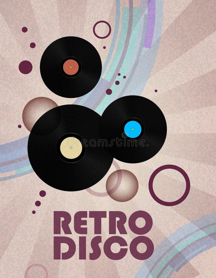 Retro disco background stock vector. Illustration of blur - 31258625