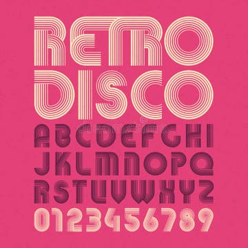 Retro Disco Font Stock Illustrations – 5,461 Retro Disco Font Stock ...