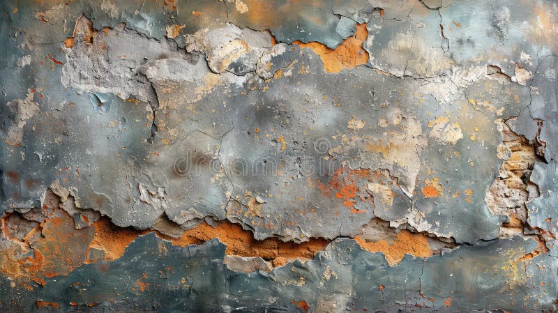 Retro Distressed Backdrop: a Hand-Painted Abstract Wall with Coarse ...