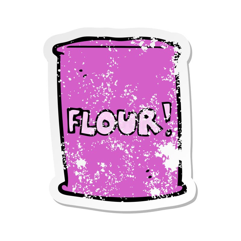 Retro Flour Pack stock vector. Illustration of supermarket - 19813230