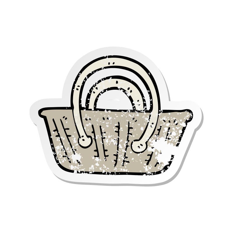 Cartoon basket stock vector. Illustration of drawing - 37013065