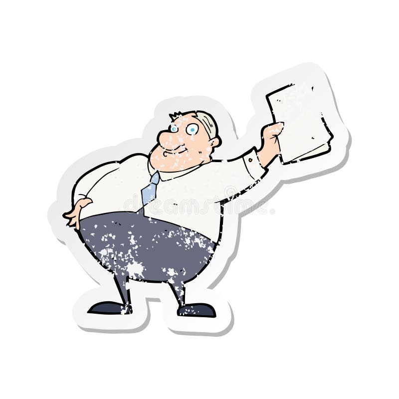 Cartoon rat boss in box. stock vector. Illustration of greeting - 164258072