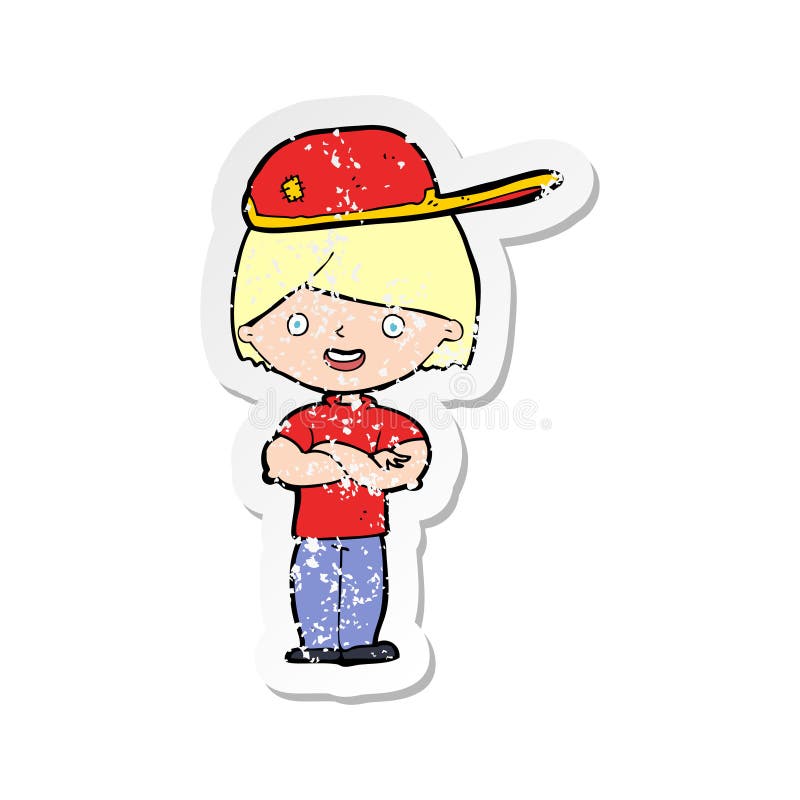 Cartoon Drawing Boy Wearing Cap Stock Illustrations – 487 Cartoon ...