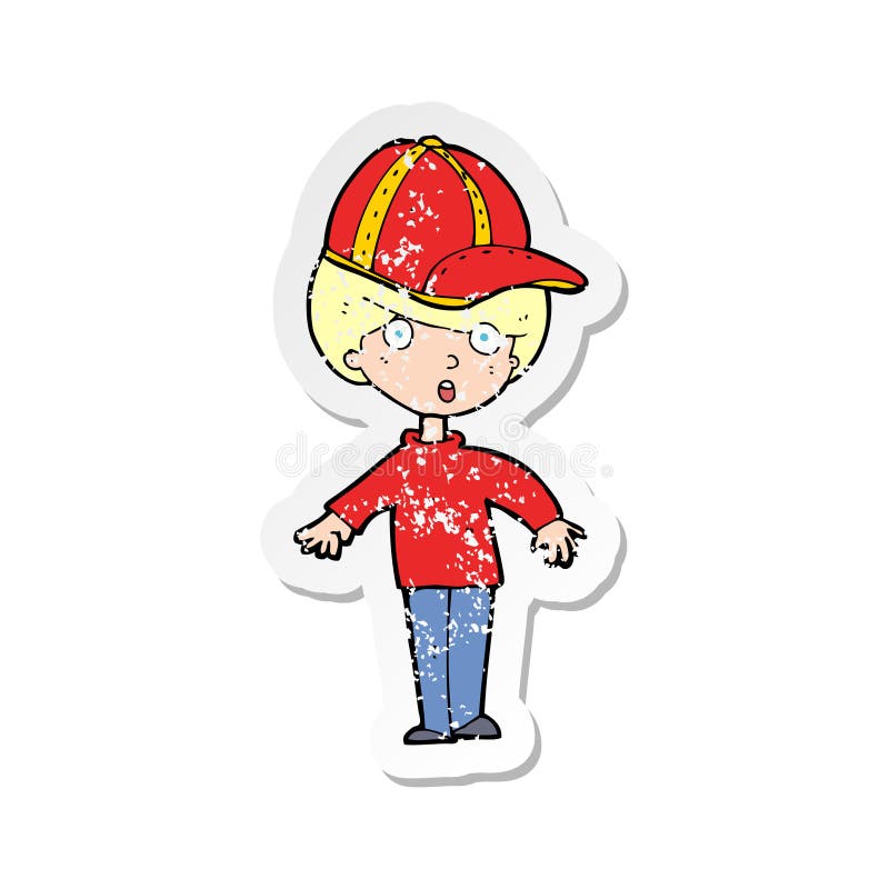 Cartoon Drawing Boy Wearing Cap Stock Illustrations – 487 Cartoon ...