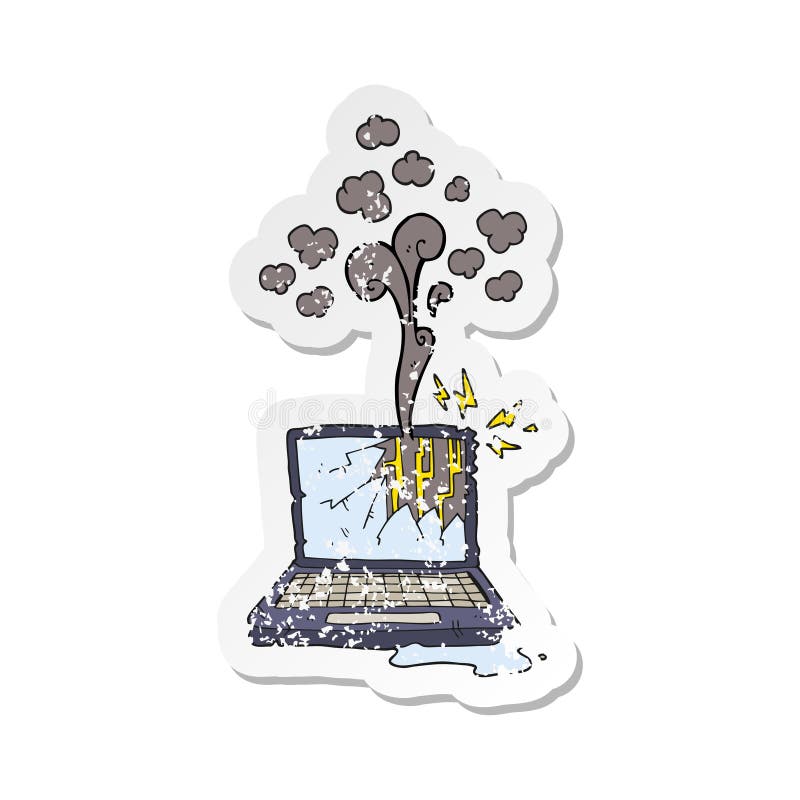 Funny Broken Laptop Stock Illustrations – 88 Funny Broken Laptop Stock ...