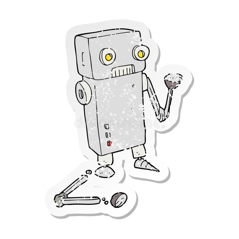 Cartoon Broken Robot Stock Illustrations – 1,186 Cartoon Broken Robot ...