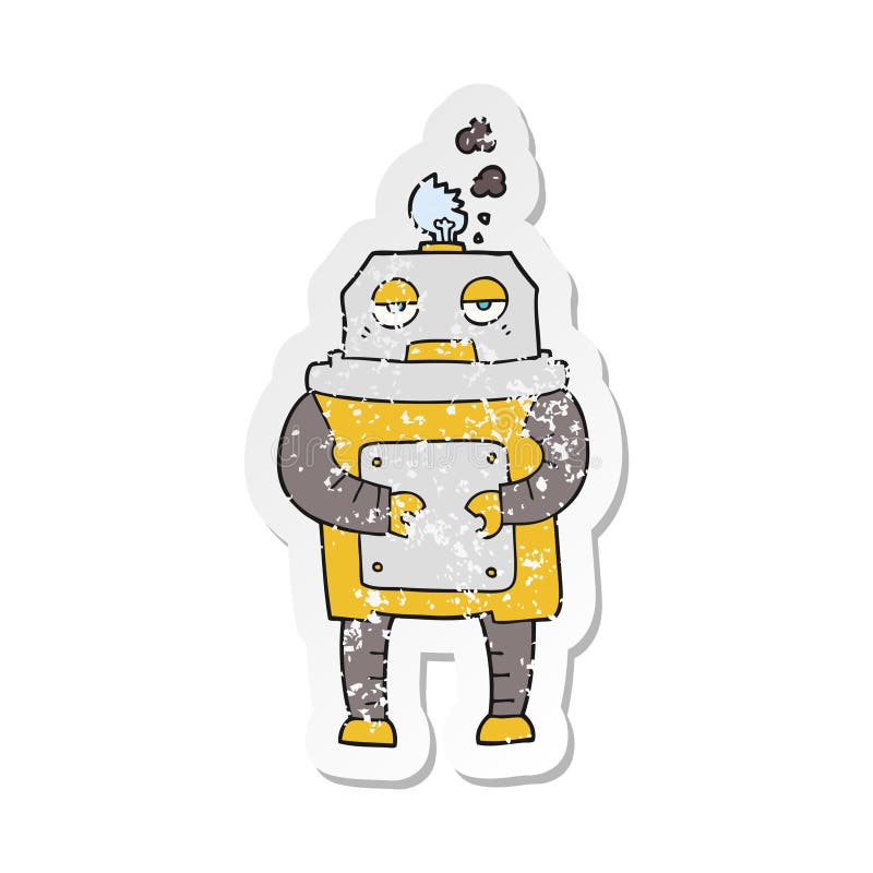 Cartoon Broken Robot Stock Illustrations – 1,374 Cartoon Broken Robot ...
