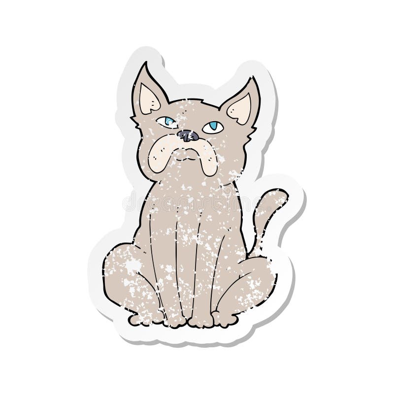 Retro Cartoon Grumpy Little Dog Stock Illustrations – 28 Retro Cartoon ...