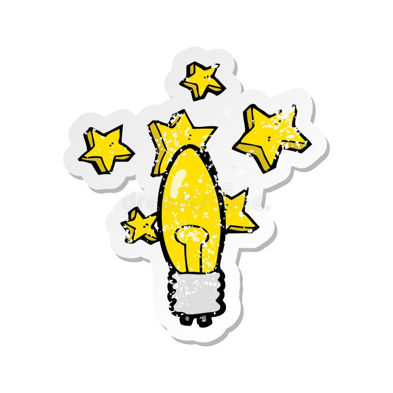 Cartoon Sticker Light Bulb Stock Illustrations – 1,051 Cartoon Sticker ...