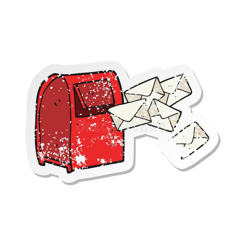 Cartoon mailbox stock vector. Illustration of delivery - 15526280