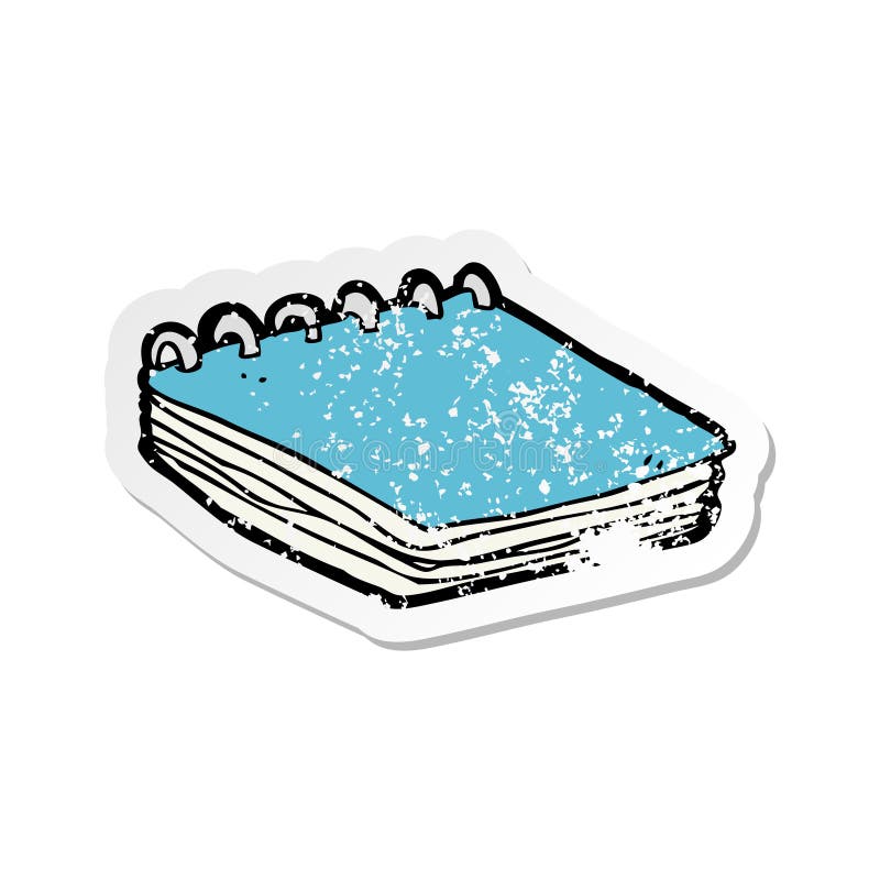 Cartoon notepad stock vector. Illustration of cute, book - 37014375