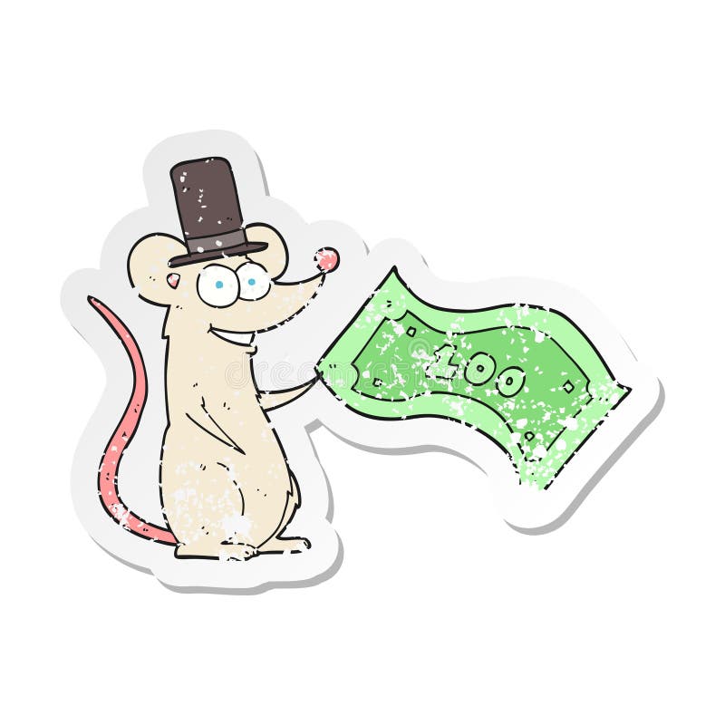 Cartoon rich cat stock illustration. Illustration of doodle - 52969137